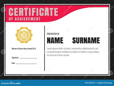 Certificate Template Size Best Creative Template Design