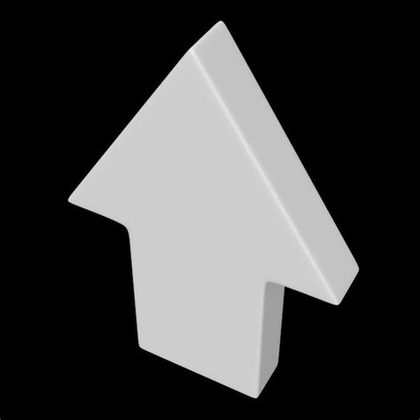 Premium Photo Arrow Sign Object 3d Render