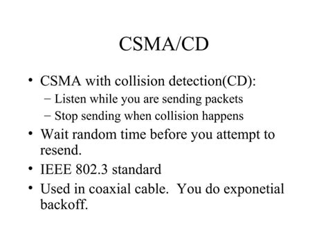 Multiple Access Protocol Computer Networks Ppt Computer Networking