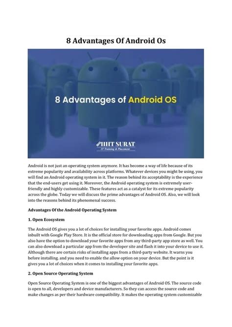 Ppt 8 Advantages Of Android Os Explore Now Powerpoint Presentation Free Download Id 12760849