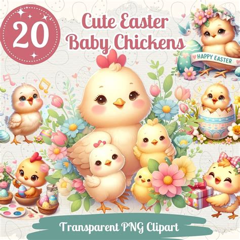 Cute Easter Chick Clipart