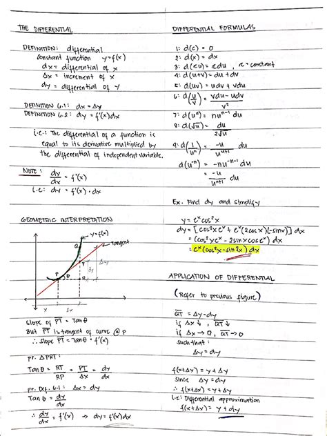 The Differential Engineering Calculus Studocu