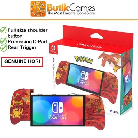 Promo Nintendo Switch Hori Split Pad Pro Controller Pikachu And Charizard