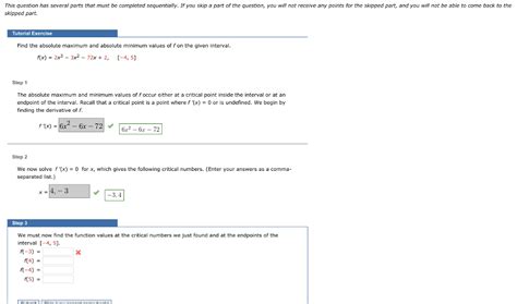 Solved This Question Has Several Parts That Must Be