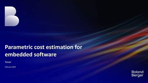 Parametric Cost Estimation For Embedded Software Automotive Disruption Radar