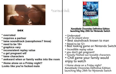 In Conclusion Xenoblade Sex Also I Apologise For How Messy The Meme Is R Xenoblade Chronicles