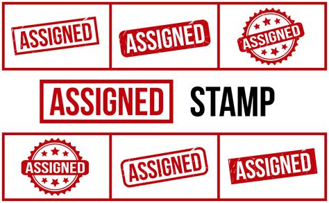 Assigned Stamp Graphic By Mahmudul Hassan · Creative Fabrica