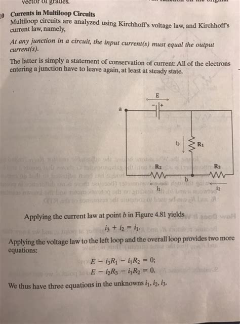 Solved Vector Of Grades Currents In Multiloop Circuits