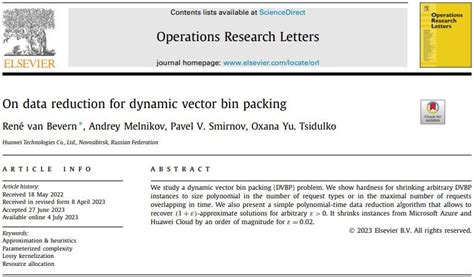 Algorithms Optimization Operationsresearch René Van Bevern