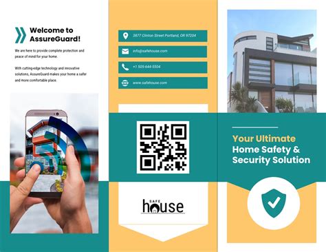 Home Safety And Security Brochure Template Venngage