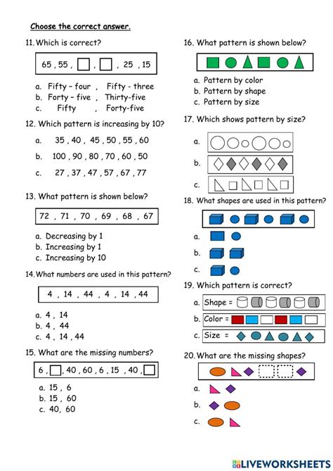 5281659 Patterns Grade 1 Janerubyy