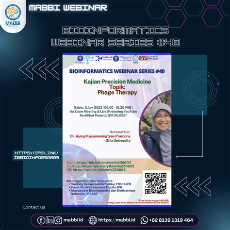 Bioinformatics Webinar Series 40 Masyarakat Bioinformatika Dan Biodiversitas Indonesia