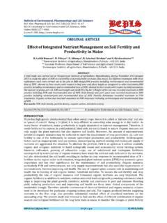 Effect of Integrated Nutrient Management on Soil Fertility ... / effect-of-integrated-nutrient ...