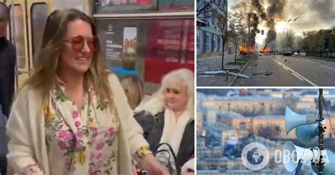 Обстріл Києва 10 жовтня Наталя Могилевська заспівала в метро відео Oboz Ua