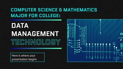 Computer Science And Mathematics Data Management Technology