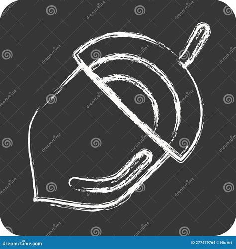 Icon Acorn Suitable For Nuts Symbol Chalk Style Simple Design Editable Design Template