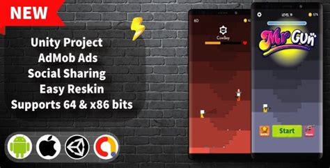 mr shotgun unity game template admob clean codz