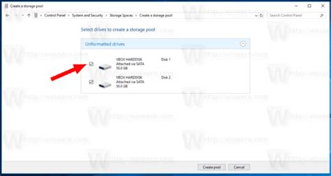 Create New Pool In Storage Spaces In Windows 10