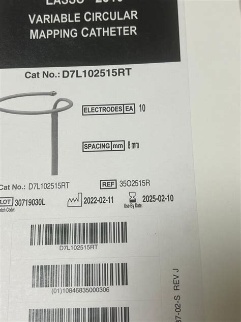 New Biosense Webster 3502515r Lasso 2515 Variable Circular Mapping Catheter Disposables
