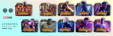 Marvel Mcu Avengers Infinity War Folder Icon Pack By Marvel Mcu Avengers Infinity War Folder Icon Pack By