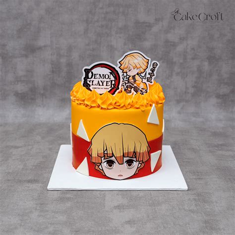 Demon Slayer Zenitsu Birthday Cake In Dhaka Custom Design By Cakecroft