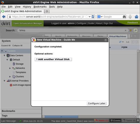 Centos 6 Ovirt Create Virtual Machine Server World