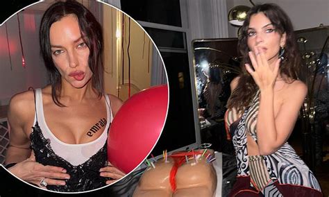 Emily Ratajkowski Twerks The Night Away And Is Presented With A Cheeky Cake For Her 34th