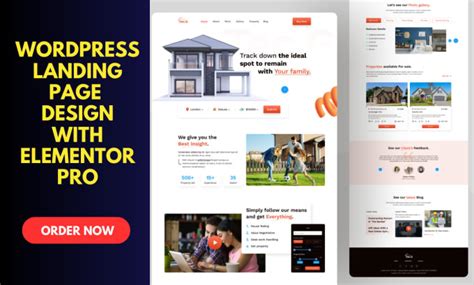 design elementor pro landing page on wordpress website by seunsmart