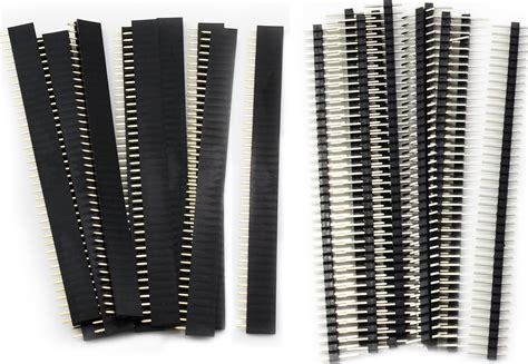 Generic Ocrtechci 20PCS 2 54mm Breakaway PCB Board 40Pin Male And Female Header Connector For