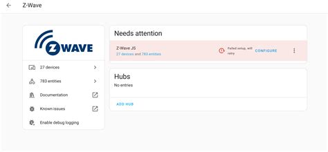 No Zwave Devices Showing After Zwave Js Update Z Wave Home