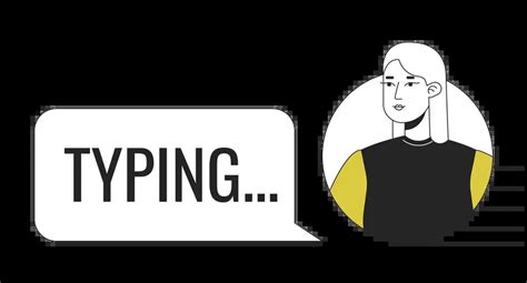Female User Typing Message Illustration Free Download Science