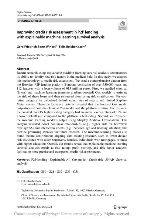 Pdf Improving Credit Risk Assessment In P2p Lending With Explainable