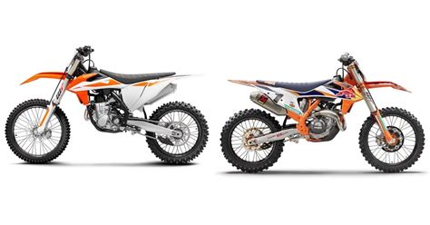 Motorrad Vergleich Ktm 450 Sx F 2019 Vs Ktm 450 Sx F Factory Edition 2020