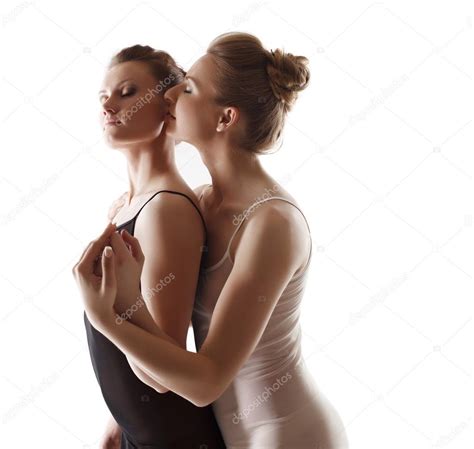 Sex Concept Girl Gently Kisses Her Partner In Ear Stock Photo Wisky