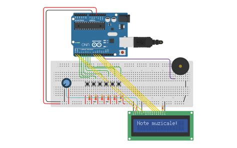 Circuit Design Copy Of Arduino Piano Circuit Tinkercad