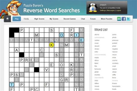 Reverse Word Searches Puzzle Baron