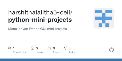 Python Mini Projectsreadmemd At Main · Harshithalalitha5 Cellpython