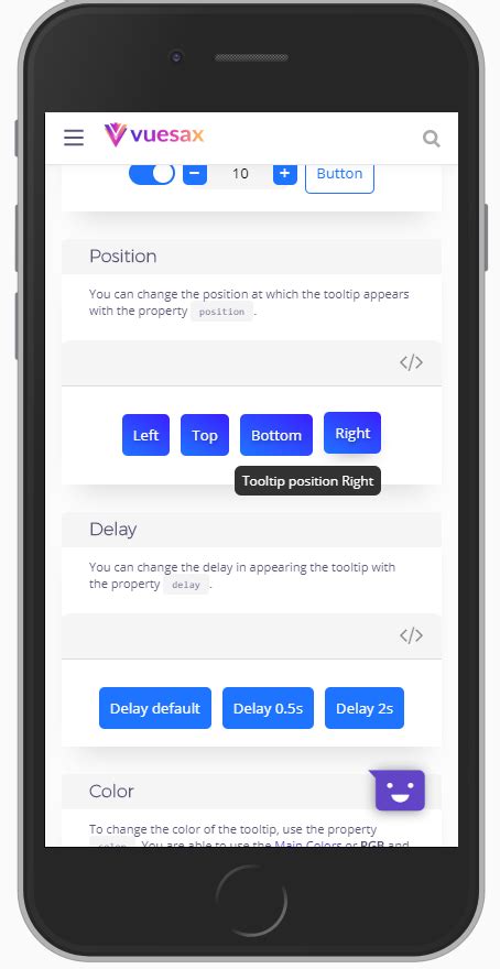 Reposition Tooltip On Mobile Devices To Position At Bottom · Issue 215 · Lusaxwebvuesax · Github
