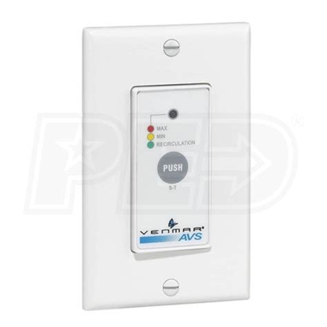 Venmar 40370 Lite Touch Two Mode Push Button Main Wall Control