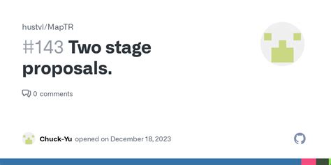 two stage proposals · issue 143 · hustvl maptr · github