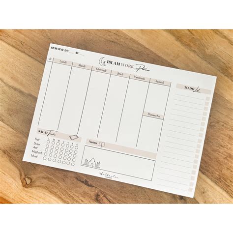 Islam Work Planner