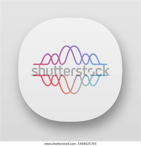 Overlapping Waves App Icon Uiux User Stock Vector Royalty Free