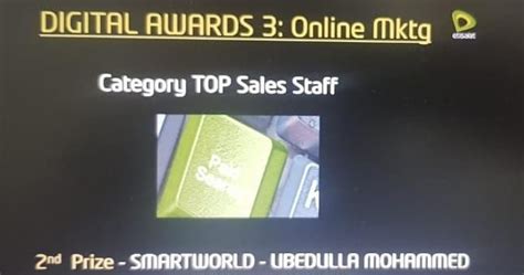Ubedulla Mohib Mohammed On Linkedin Smartworld Etisalat Digital Awardwinner