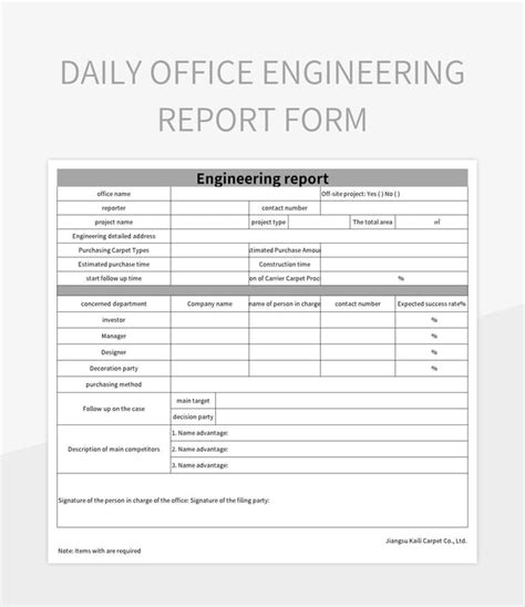 Project Completion Report As Built Excel Template And Google Sheets File For Free Download