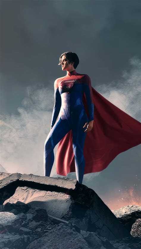 Download Sasha Calle Supergirl Standing Tall Wallpaper
