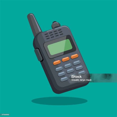 Walkie Talkie Device Cartoon Illustration Vector Stock Illustration