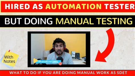 hired as automation tester but doing manual testing what to do