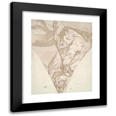 Luca Cambiaso 20x24 Black Modern Framed Museum Art Print Titled