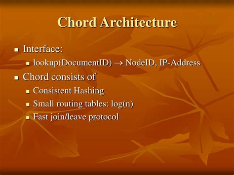Ppt Chord A Scalable Peer To Peer Lookup Service For Internet Applications Powerpoint