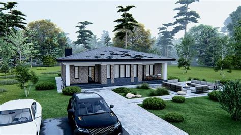 Вальмовая крыша Футуристический дом Внешний вид дома Проекты домов